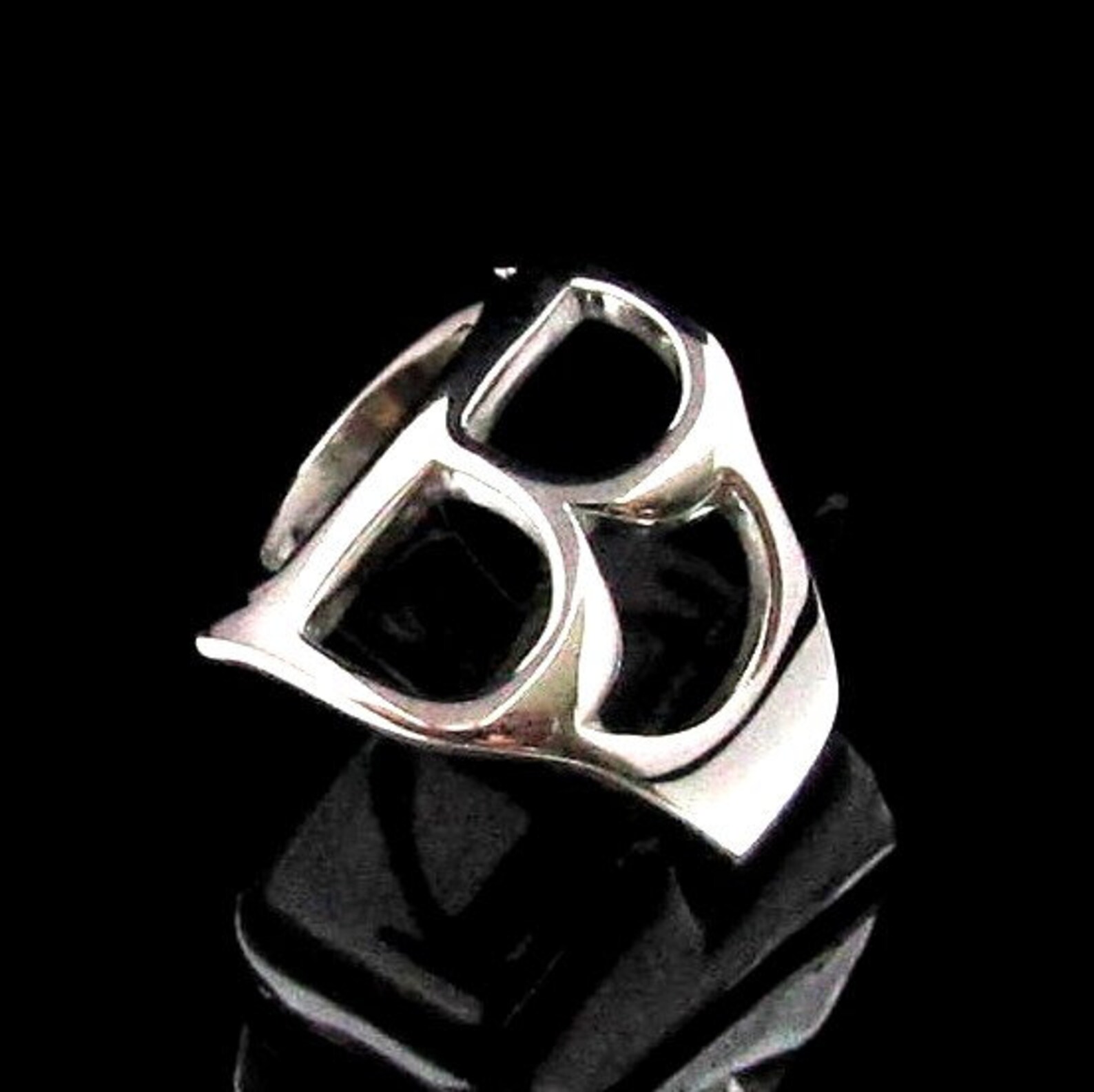 Initial Beta Sterling Silver Ring Greek Alphabet Capital - Etsy