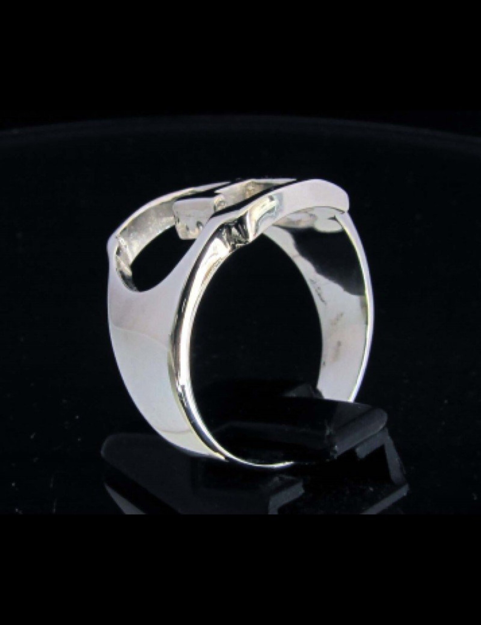 Initial Epsilon Sterling silver ring Greek alphabet capital | Etsy