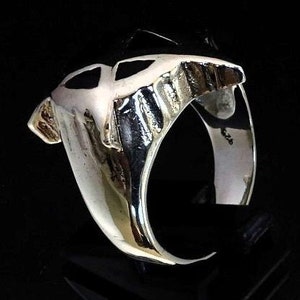 Sterling Silver Ring Anarchy Punk Symbol in Circle UK - Etsy