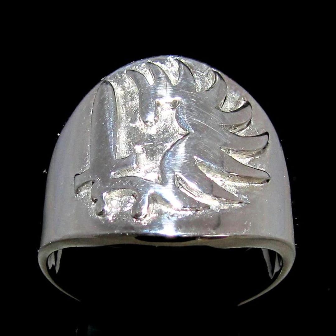 Sterling Silver French Foreign Legion Ring: Army Symbol Legion ...