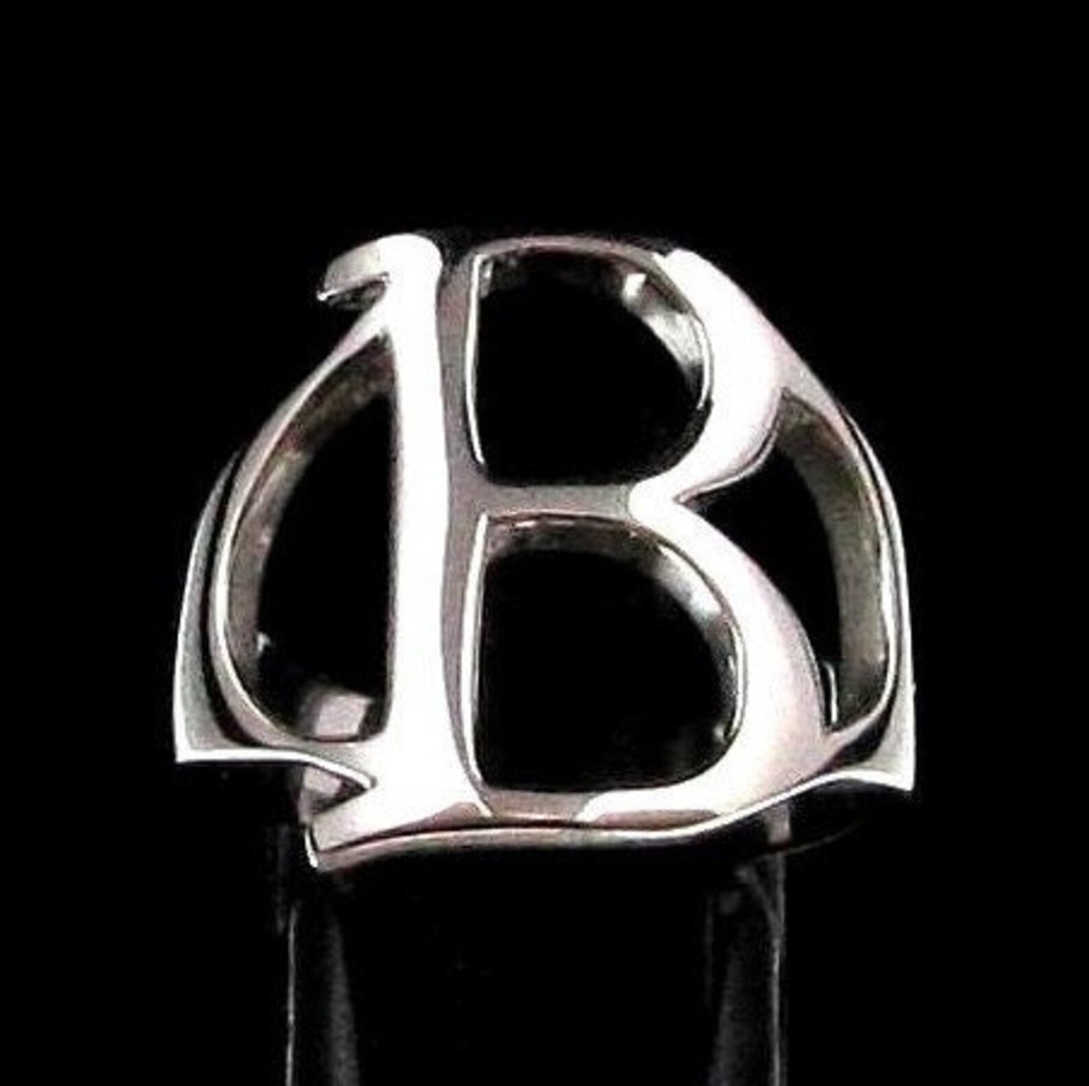 Initial Beta Sterling Silver Ring Greek Alphabet Capital - Etsy
