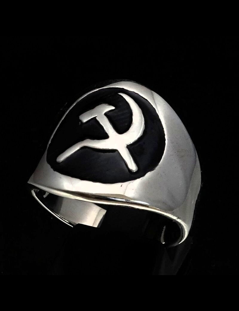 Sterling Silver Communist Symbol Ring Hammer and Sickle USSR | Etsy