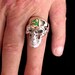 Sterling Silver Skull Ring Hammer and Sickle Communist Symbol - Etsy
