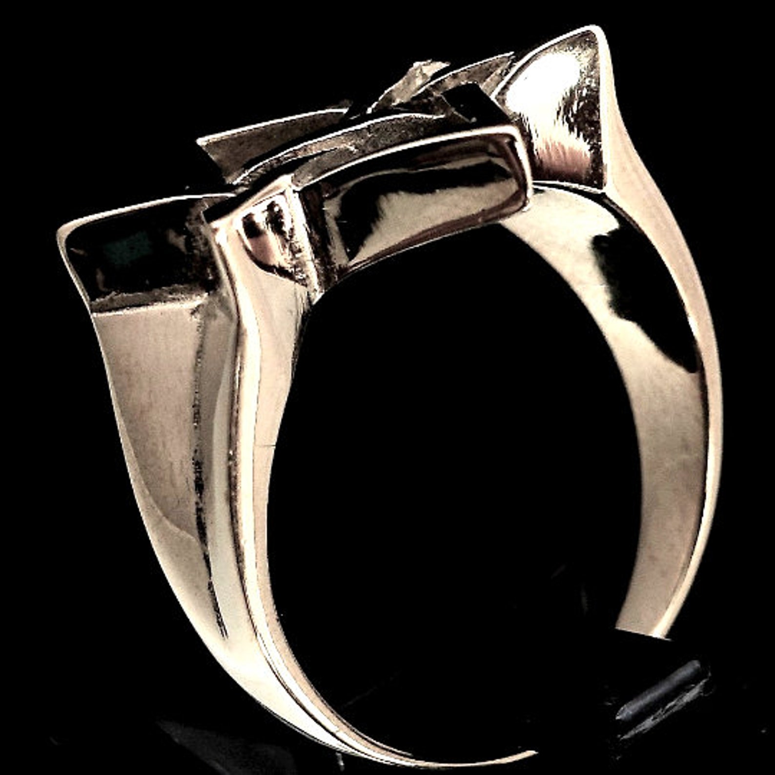 Sterling Silver Ring Aquarian Star Atlantis Unicursal Hexagram | Etsy