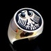 Sterling Silver German Eagle Flag Ring Germany Coat of Arms - Etsy