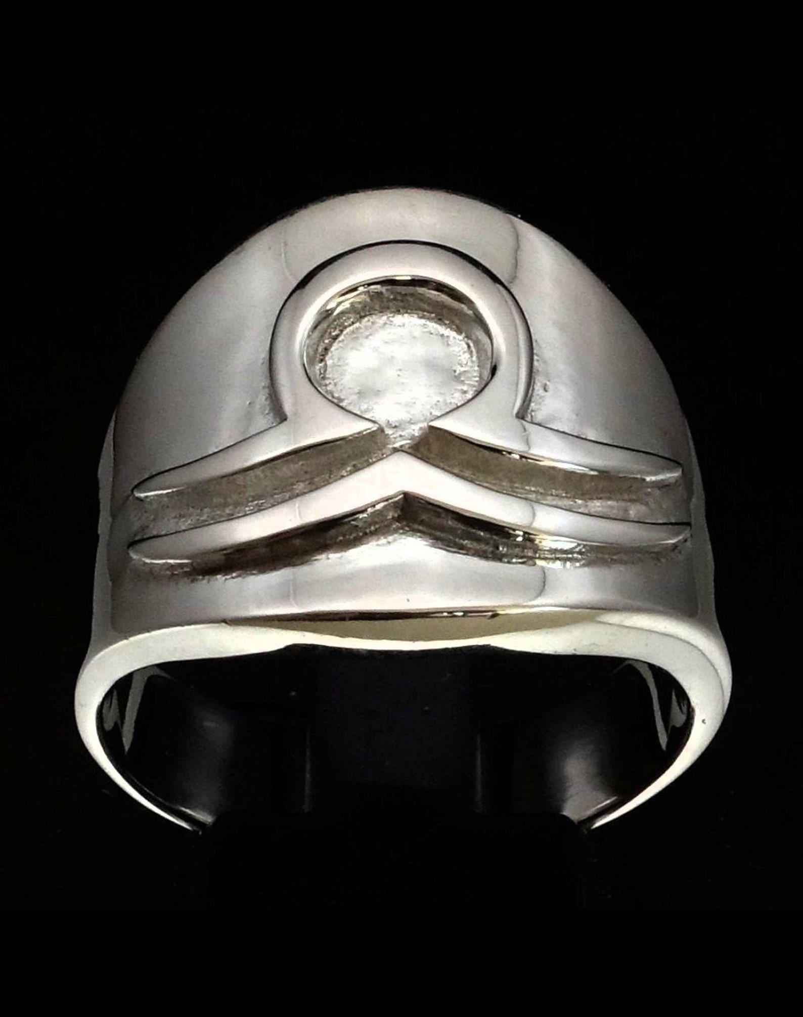 Sterling Silver Ring Libra Zodiac Symbol Horoscope Astrology | Etsy