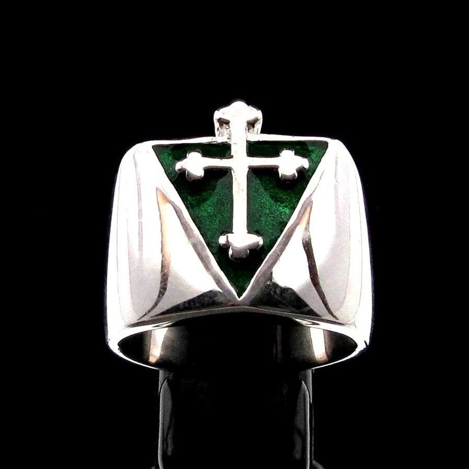 Sterling Silver Medieval Symbol Ring Coptic Cross Christian - Etsy