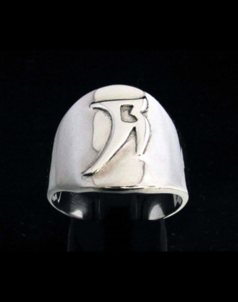 Sterling Silver Elder Scrolls Symbol Ring Hekem Daedric - Etsy