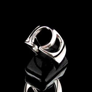 Initial Omega Sterling Silver Ring Greek Alphabet Capital - Etsy