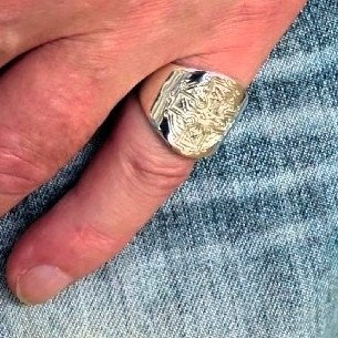 Sterling Silver Ring Celtic Cross Runes Irish Knot Ireland - Etsy