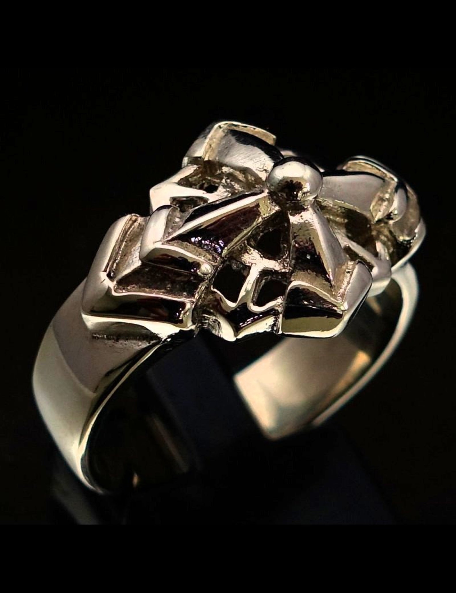 Sterling silver ancient Sumerian symbol ring Star of Ishtar 8 | Etsy