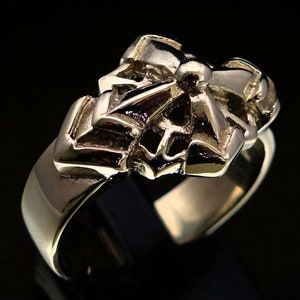 Sterling Silver Ancient Sumerian Symbol Ring Star of Ishtar 8 Pointed ...