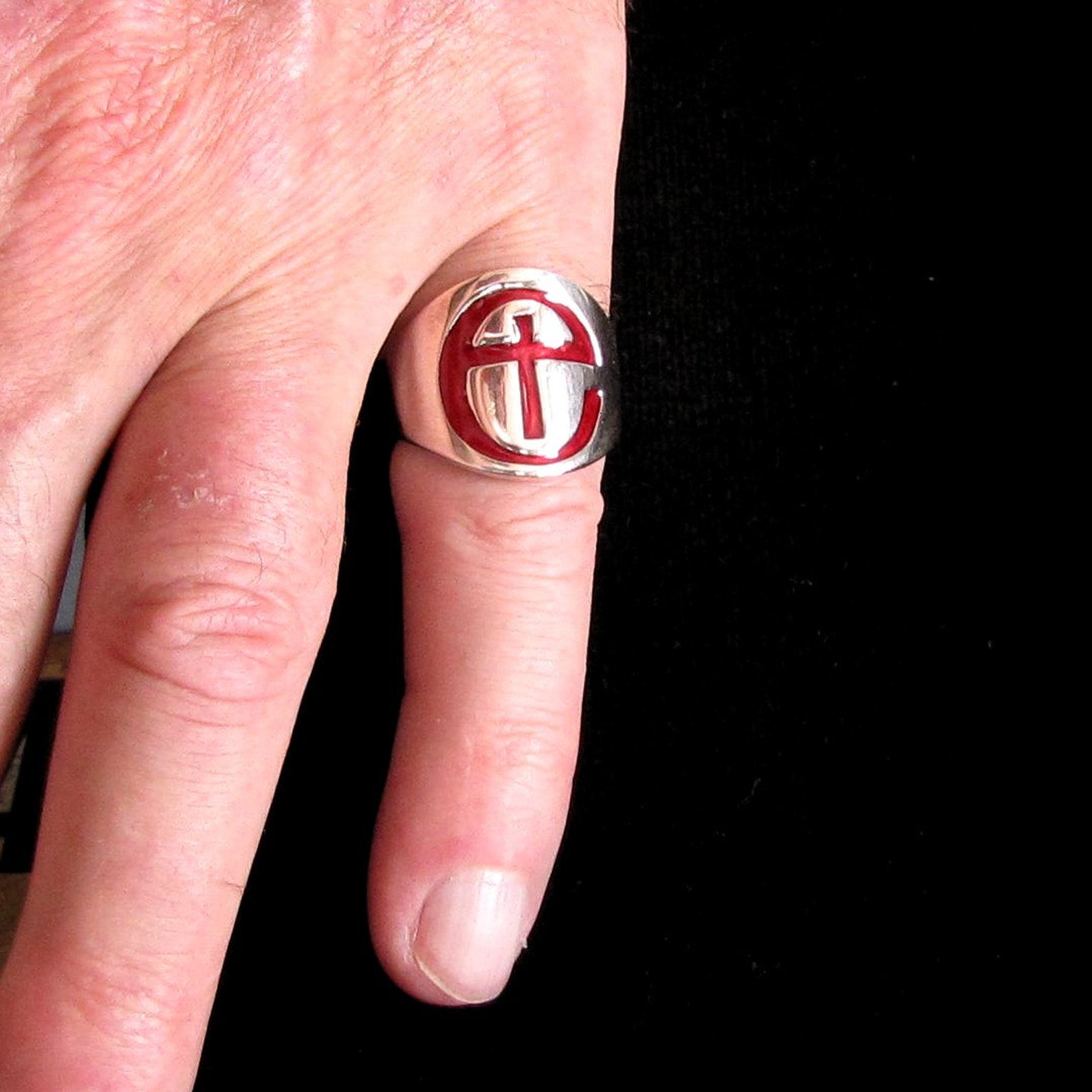 Sterling Silver Anglican Cross Ring Church of England - Etsy