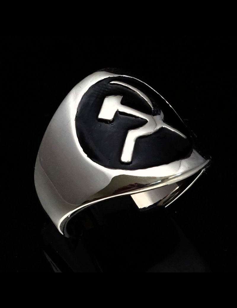 Sterling Silver Communist Symbol Ring Hammer and Sickle USSR | Etsy