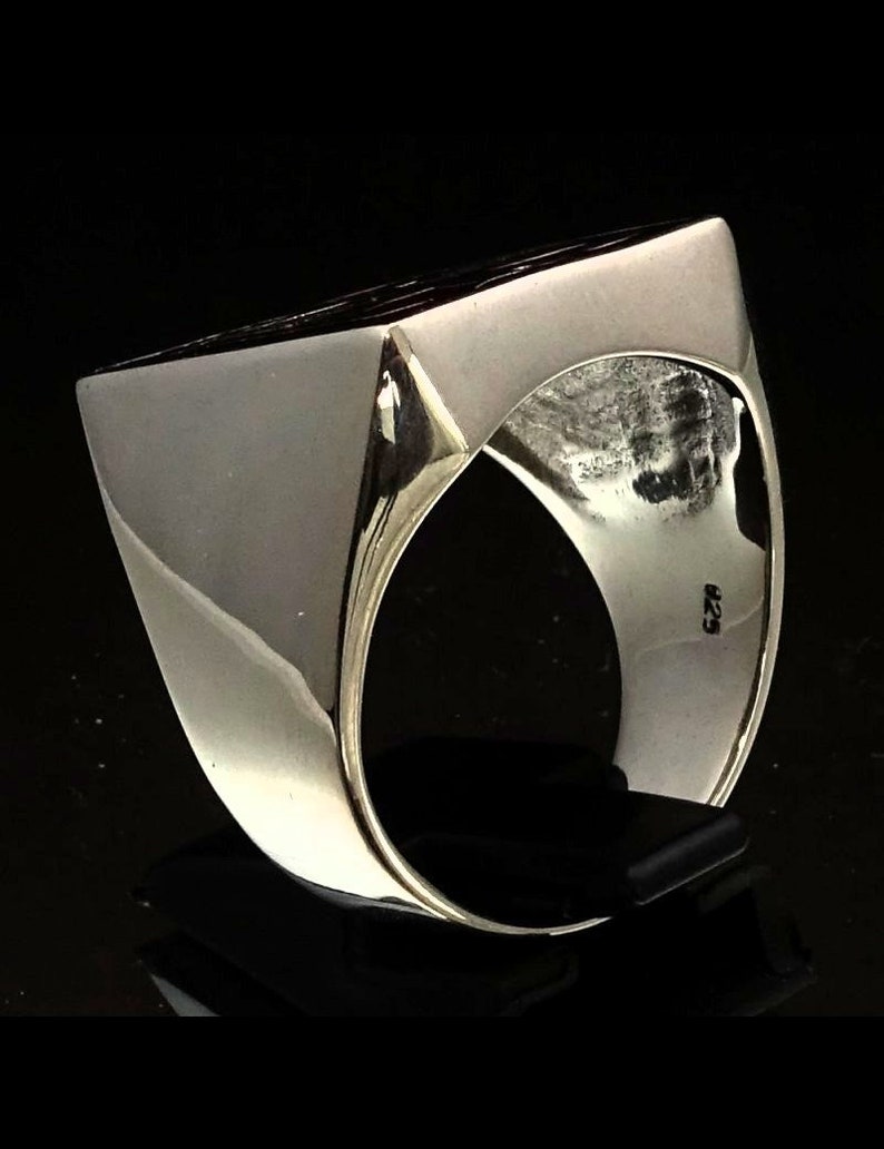 Sterling Silver Men's Ring German Eagle Flag Germany Coat - Etsy