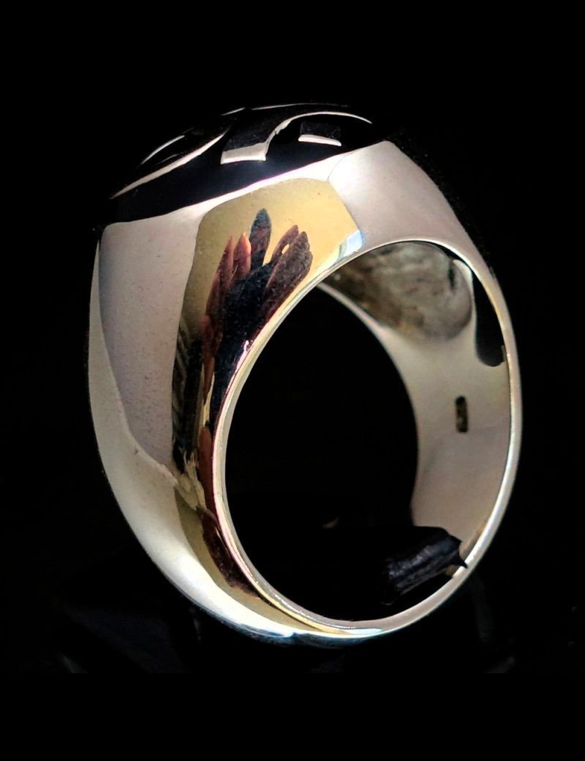 Sterling Silver Ancient Symbol Ring Ohm Buddhist Sacred Sound - Etsy