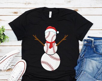 Santa Baseball Shirt | Etsy