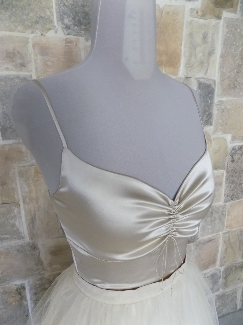 Bridal Camisole/sweetheart Neckline Top/ Silk Top With Spaghetti Straps ...