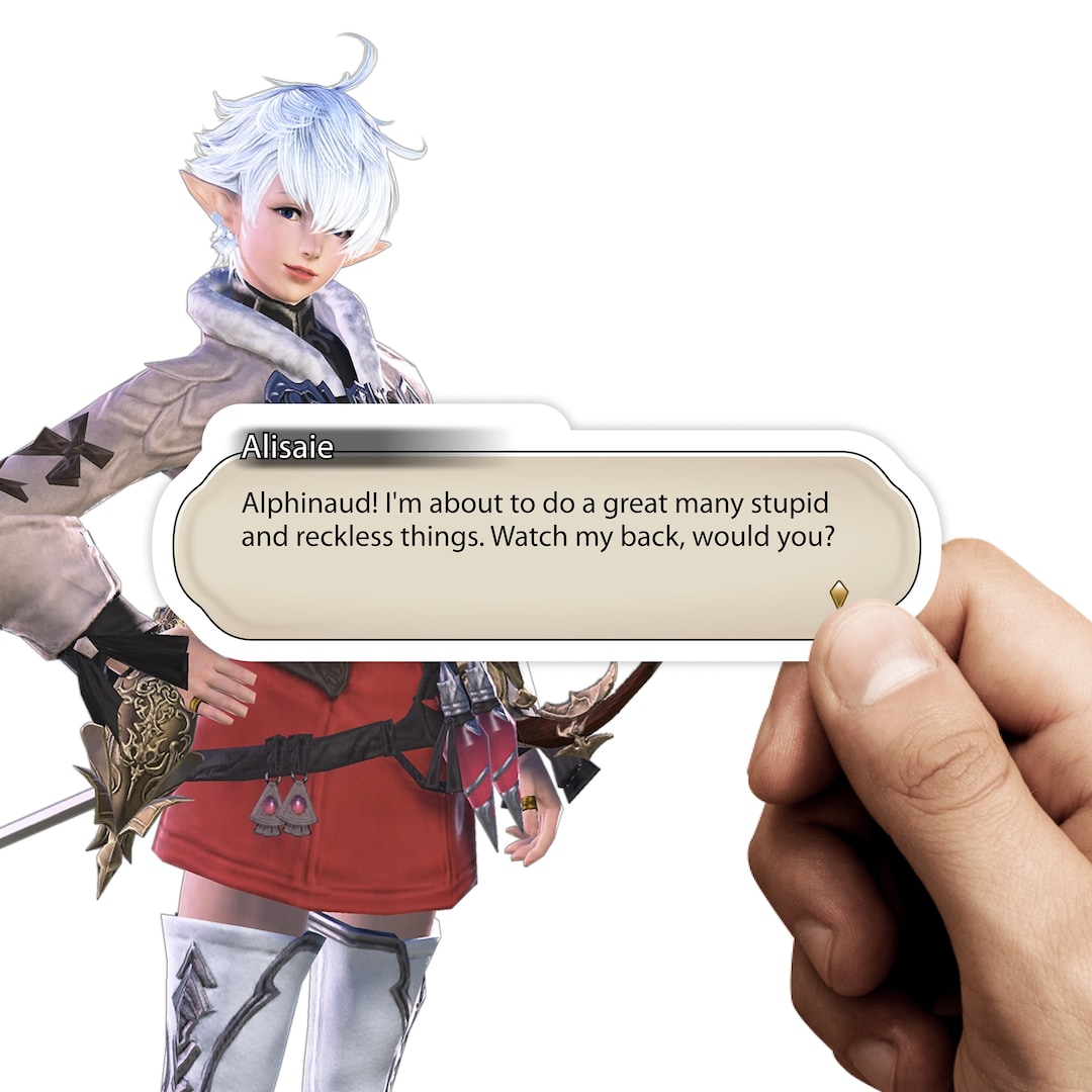 Final Fantasy XIV - Quote Stickers - Alisaie Leveilleur - Etsy