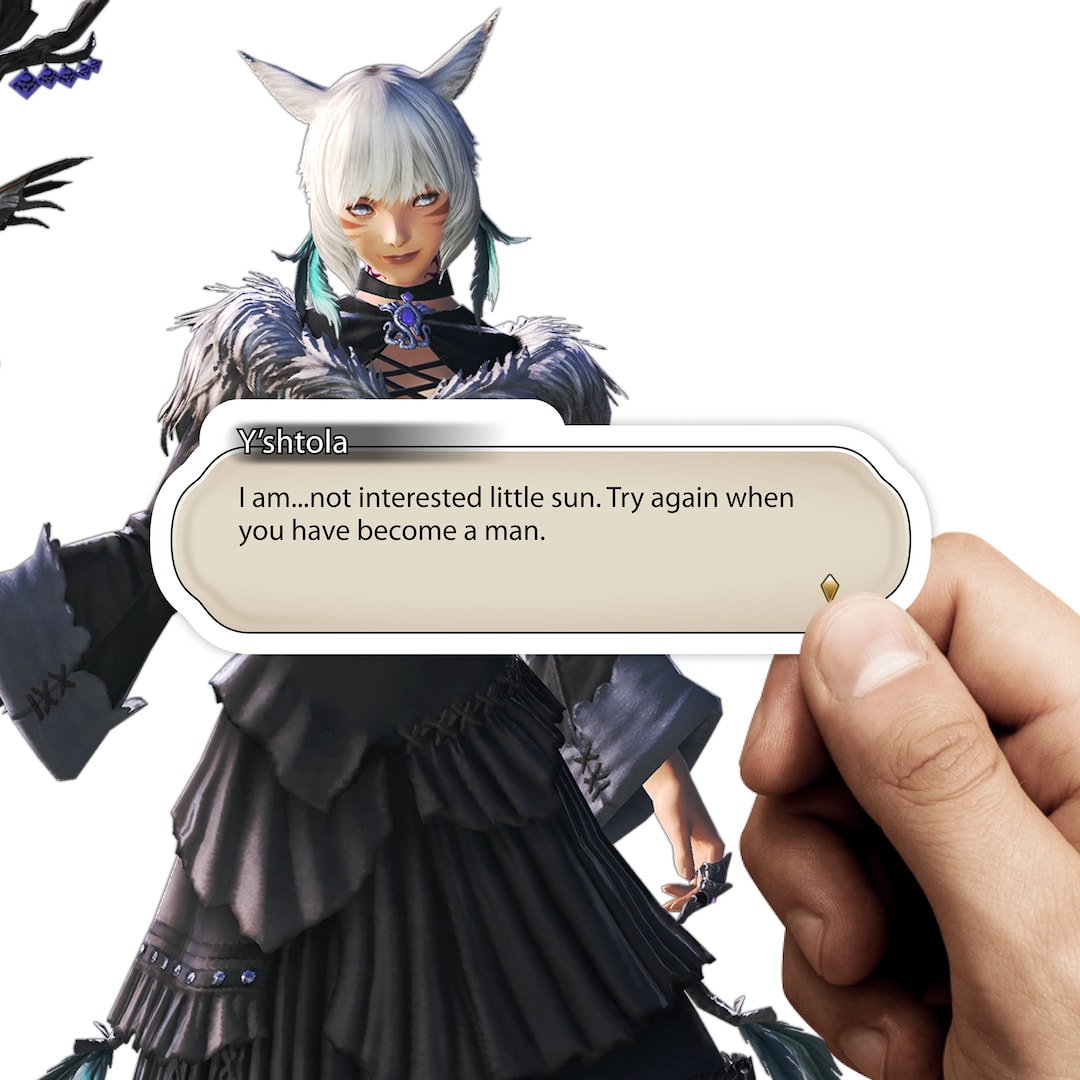 Final Fantasy XIV - Quote Stickers - Y'shtola Rhul - Etsy