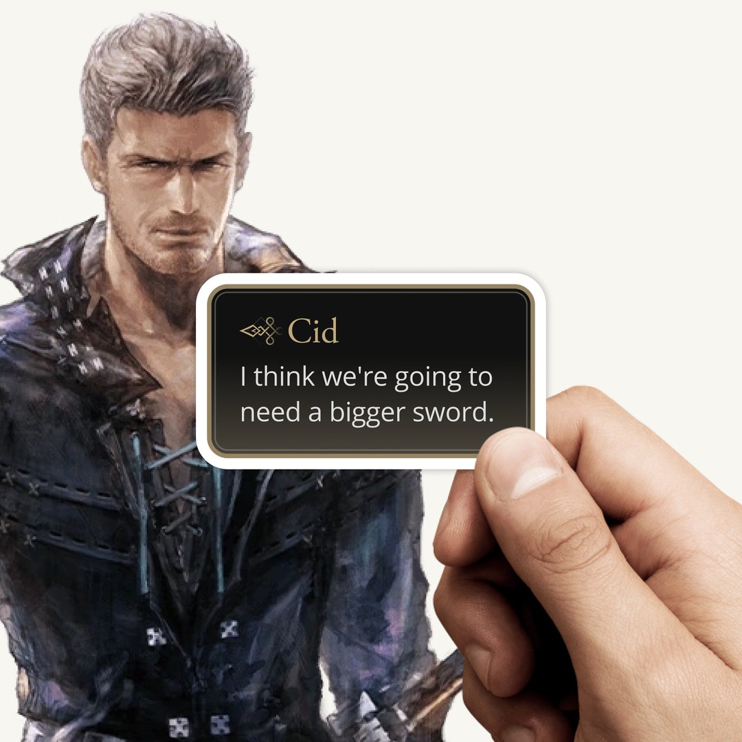 Final Fantasy XVI Cidolfus Telamon Quote Sticker - Etsy