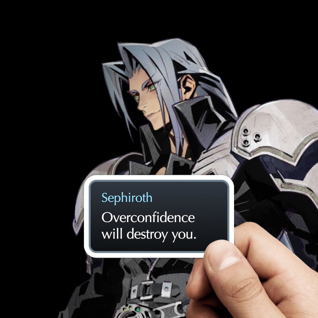 FFVII Ever Crisis Sephiroth Quote Sticker - Etsy