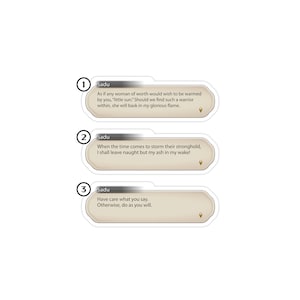Final Fantasy XIV - Quote Stickers - Sadu Dotharl - Etsy