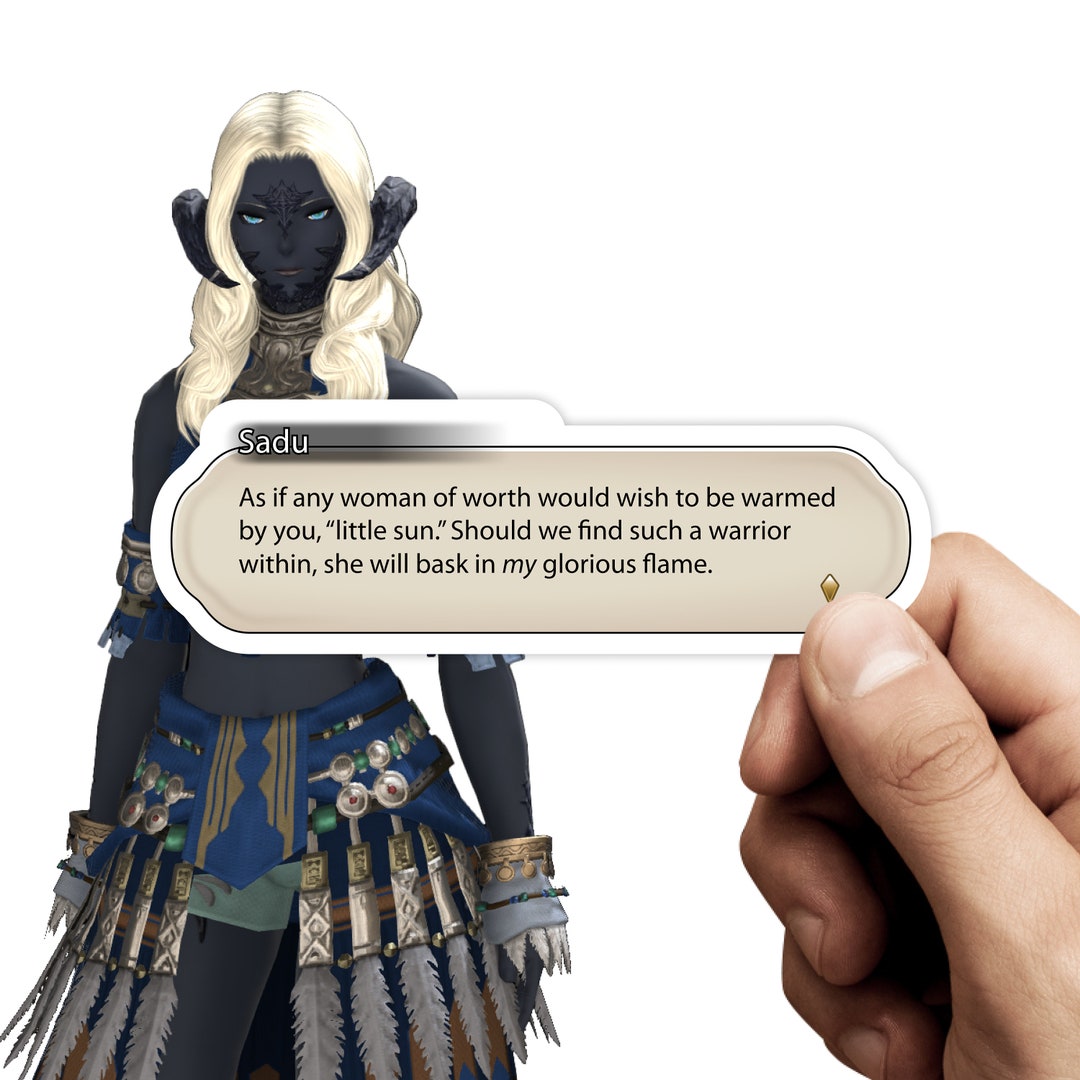 Final Fantasy XIV - Quote Stickers - Sadu Dotharl - Etsy