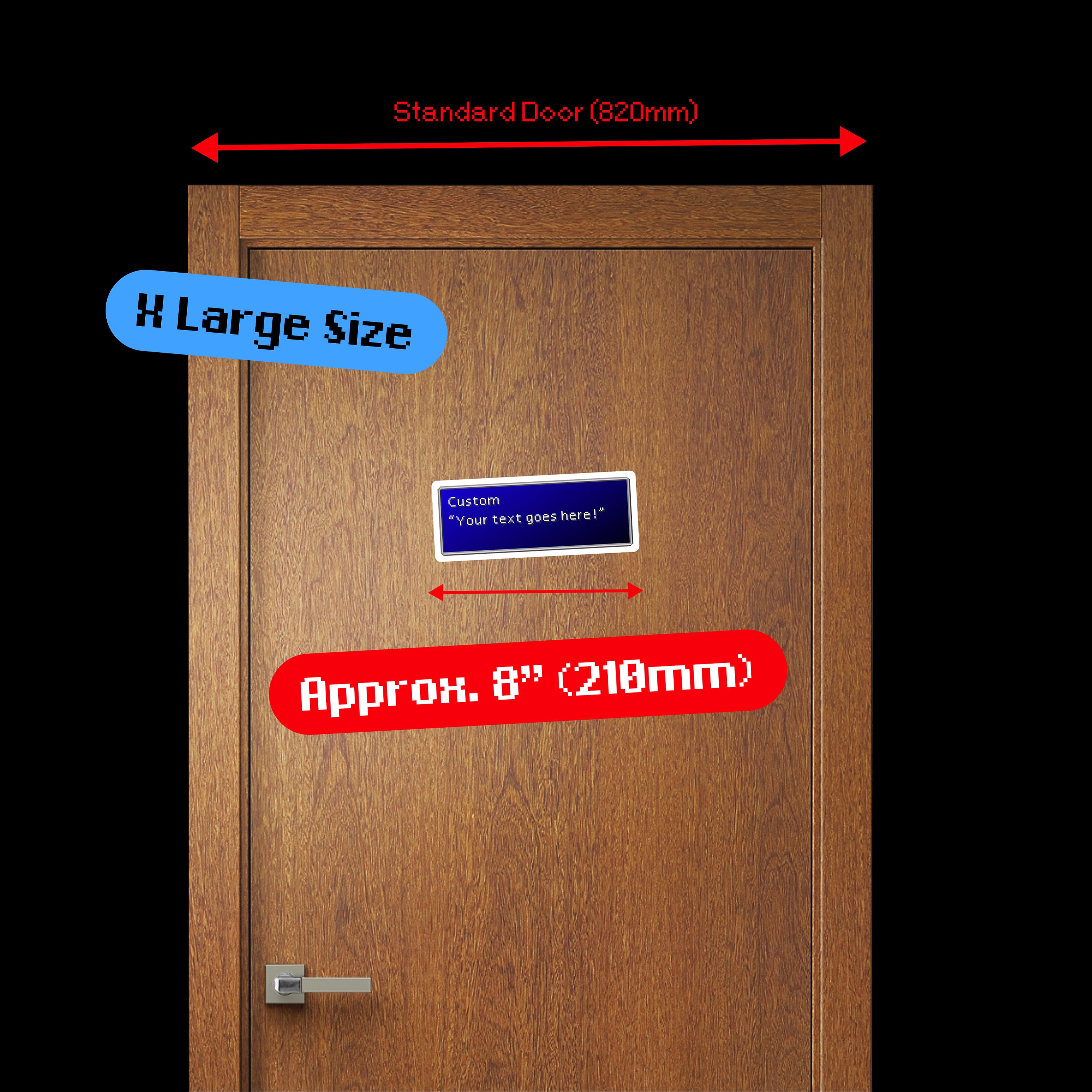 Custom FF7 Text Box Sticker | Etsy