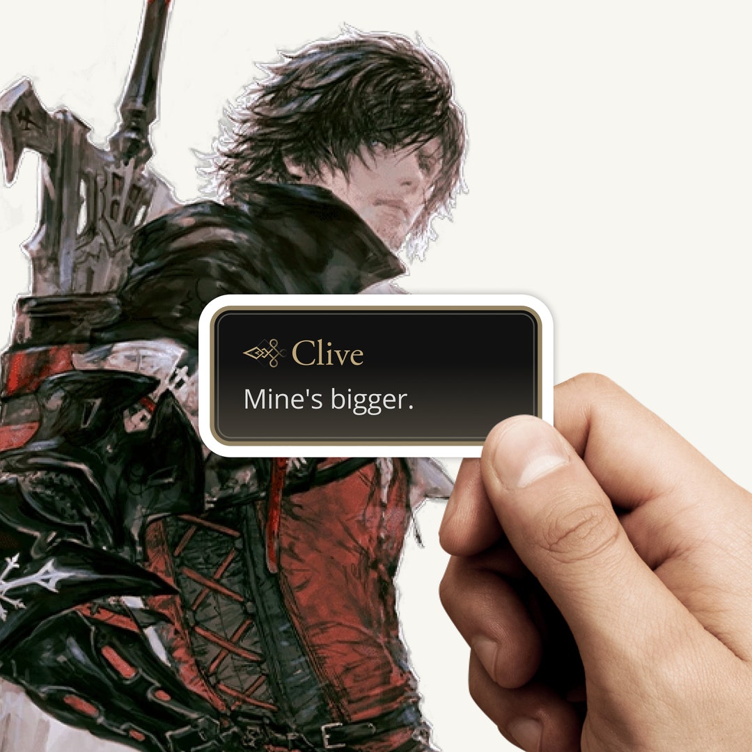 Final Fantasy XVI Clive Rosfield Quote Sticker - Etsy