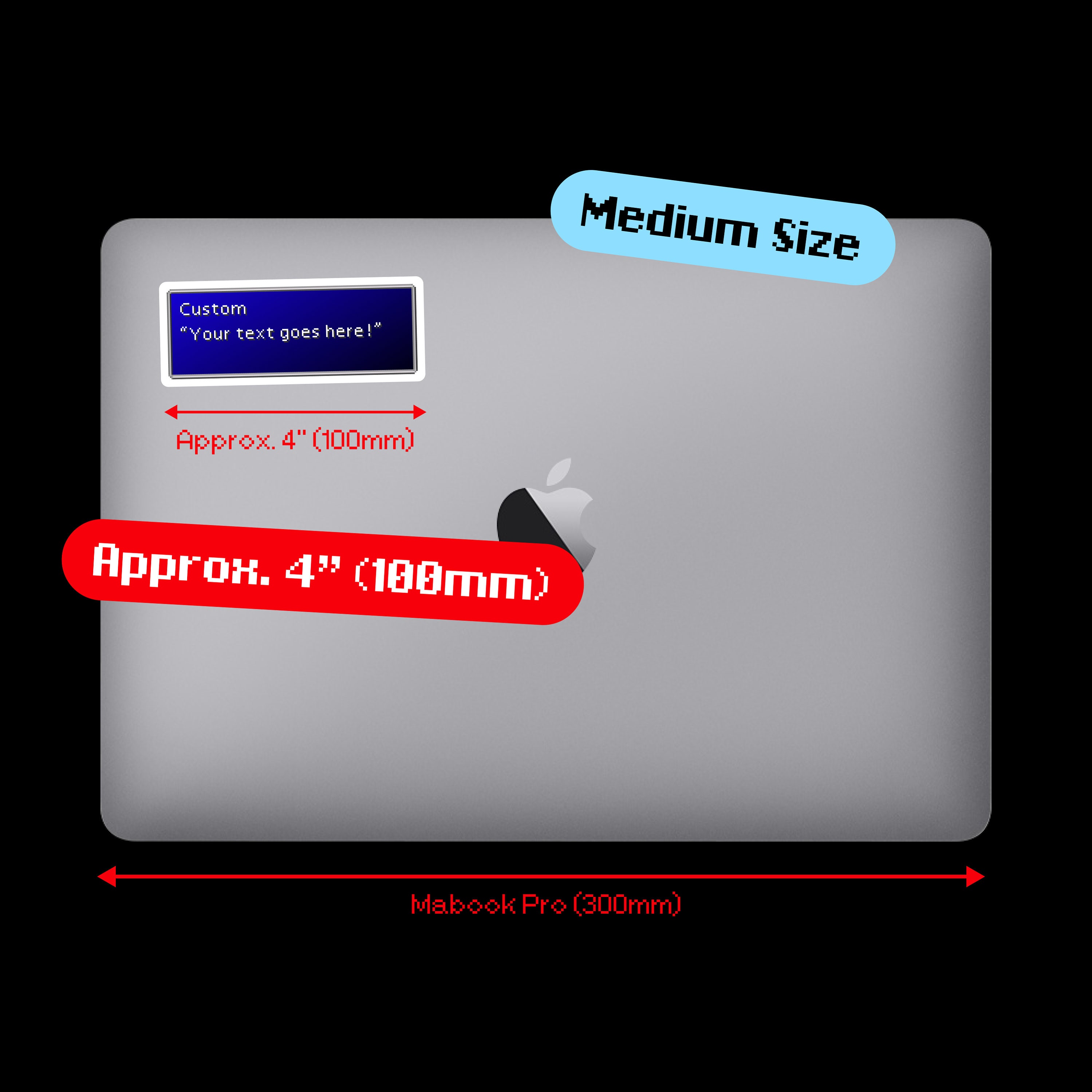 Custom FF7 Text Box Sticker | Etsy