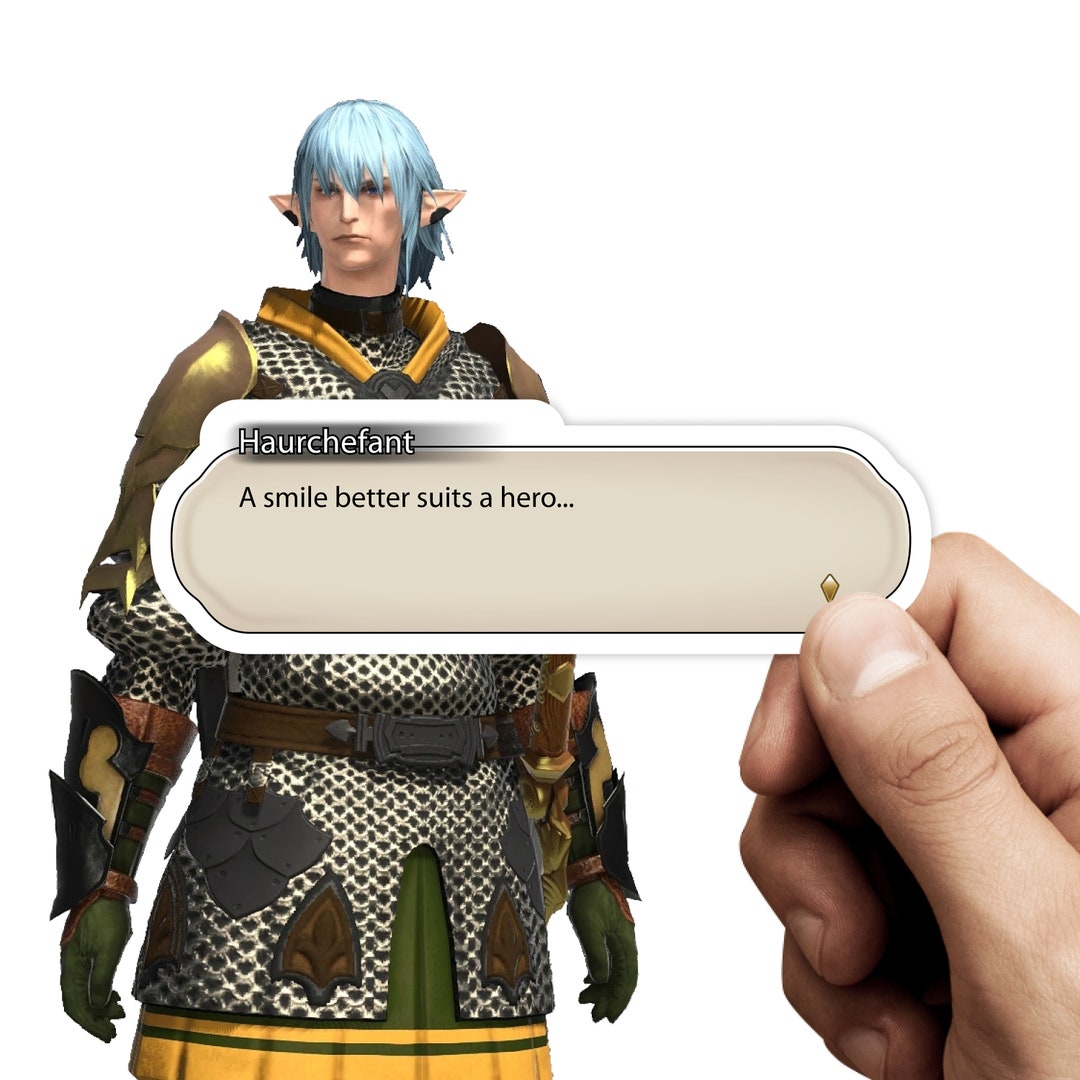 Final Fantasy XIV - Quote Stickers - Haurchefant Greystone - Etsy