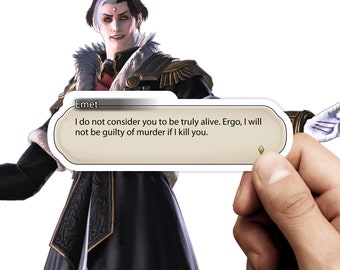 Final Fantasy XIV Quote Stickers Haurchefant Greystone - Etsy