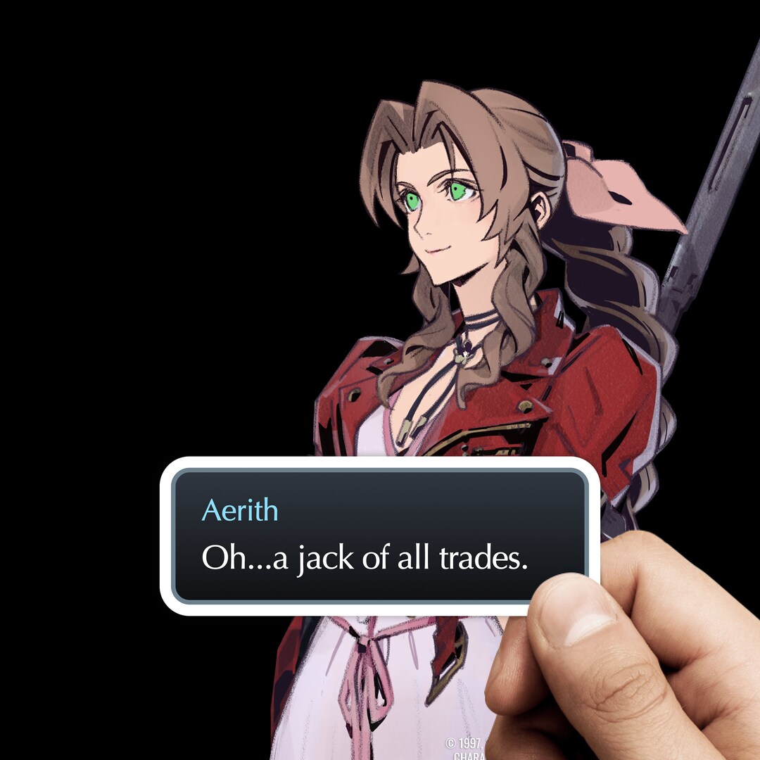 FFVII Ever Crisis Aerith Gainsborough Quote Sticker - Etsy