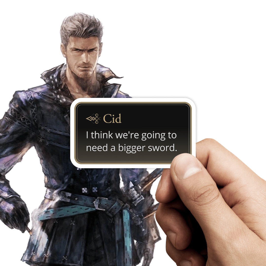 Final Fantasy XVI Cidolfus Telamon Quote Sticker - Etsy Australia