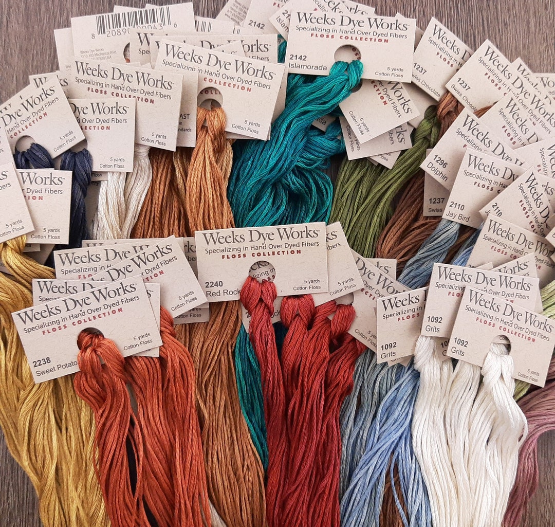 Weeks Dye Works Floss P Colors - Etsy