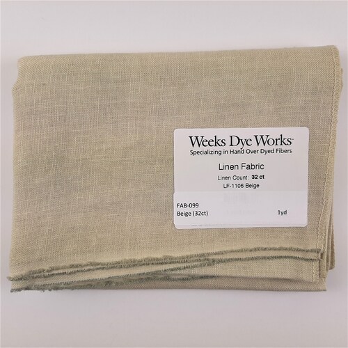 Weeks Dye Works Linen / PUTTY / Cross Stitch Fabric / 32 or 40 | Etsy