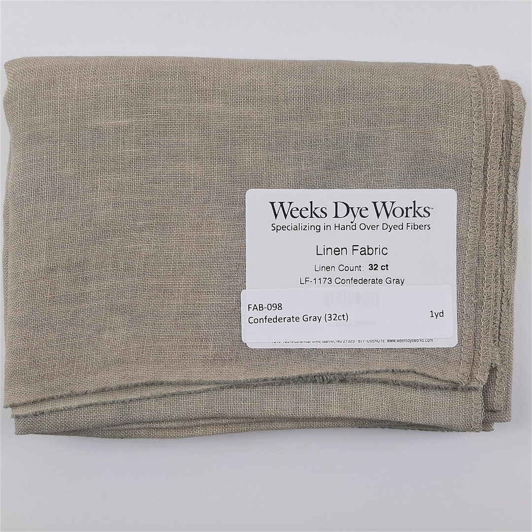 Confederate Gray Weeks Dye Works Linen 32, 36 or 40 Count Fat Eighth - Etsy