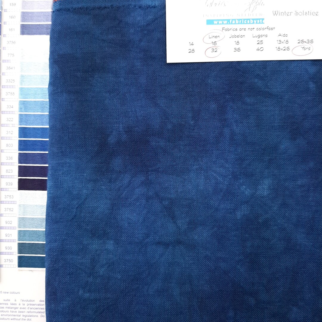 Winter Solstice Fabrics by Stephanie Hand Dyed Fat Eighth 32 or 36 Ct ...