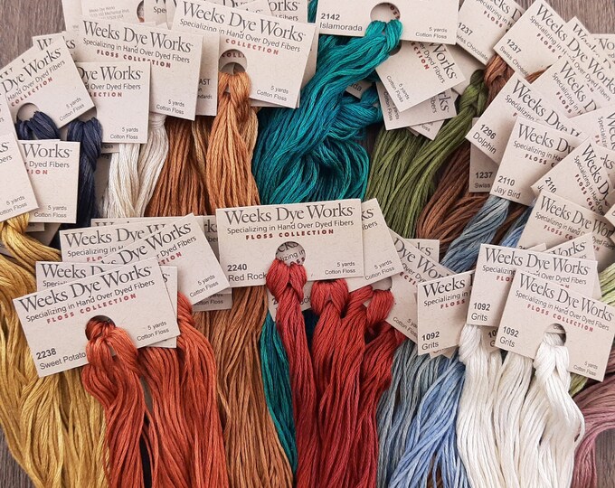 Weeks Dye Works Floss C Colors - Etsy
