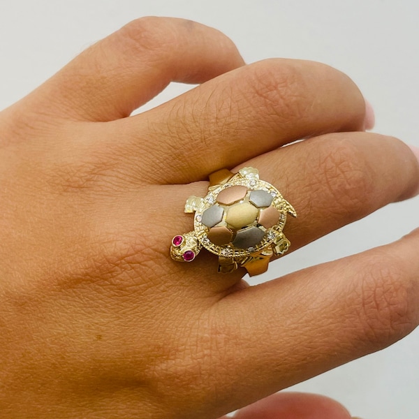 Turtle Ring - Etsy
