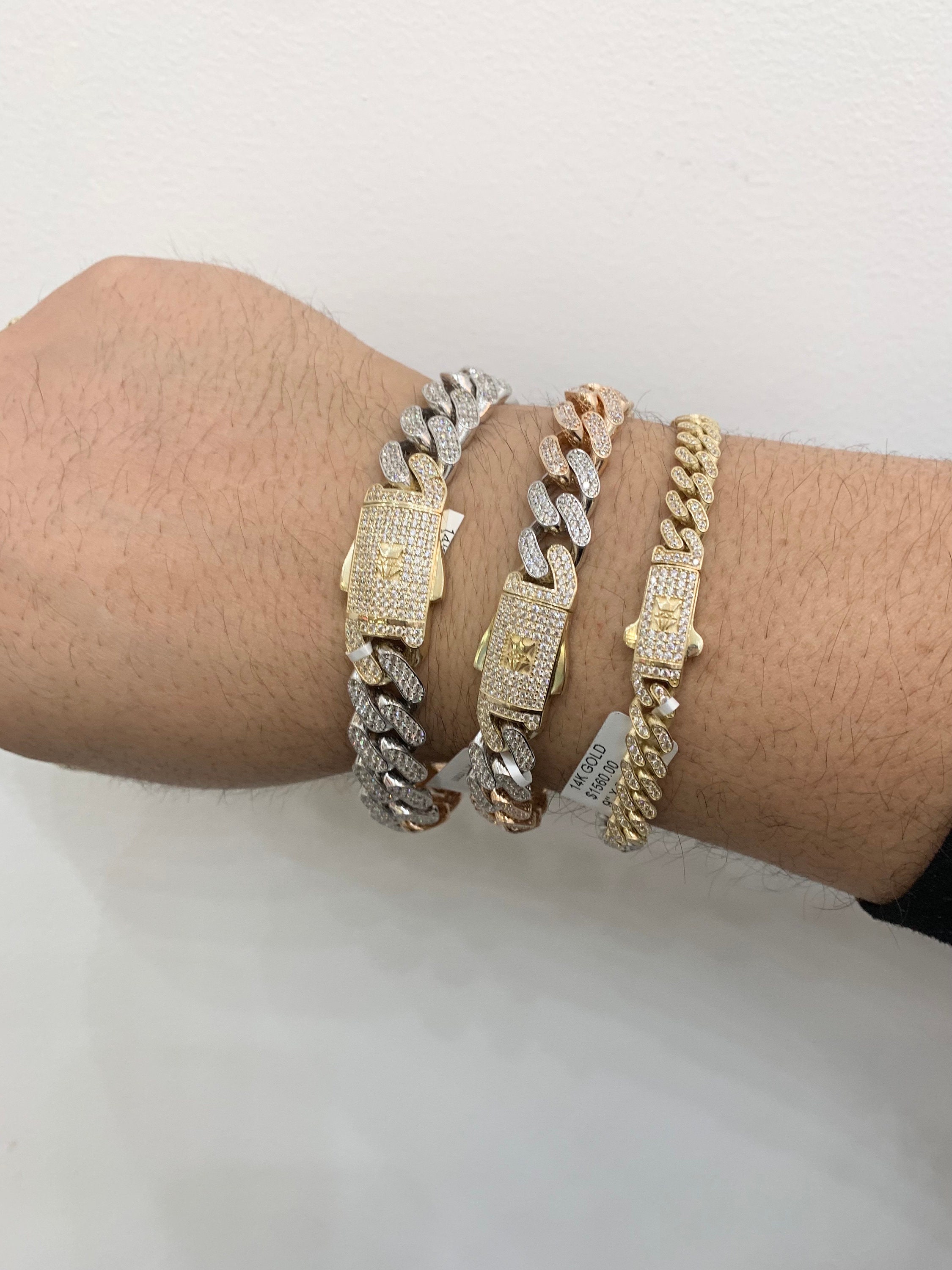 14K TRICOLORED MONACO BRACELETS - Etsy