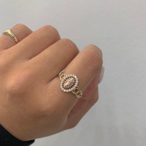 14K Virgin Mary Ring - Etsy