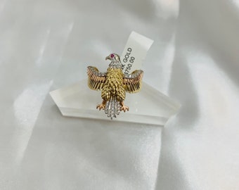 Eagle Ring // 14k or 18k Solid Gold - Etsy