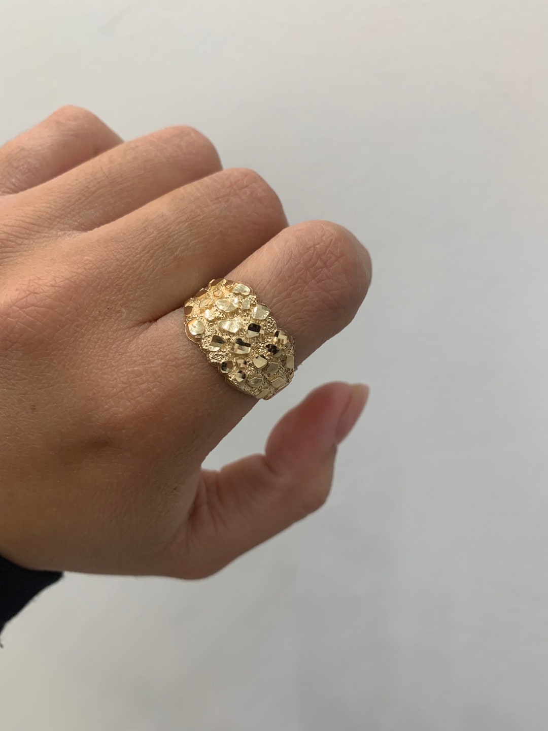 14K NUGGET RING - Etsy