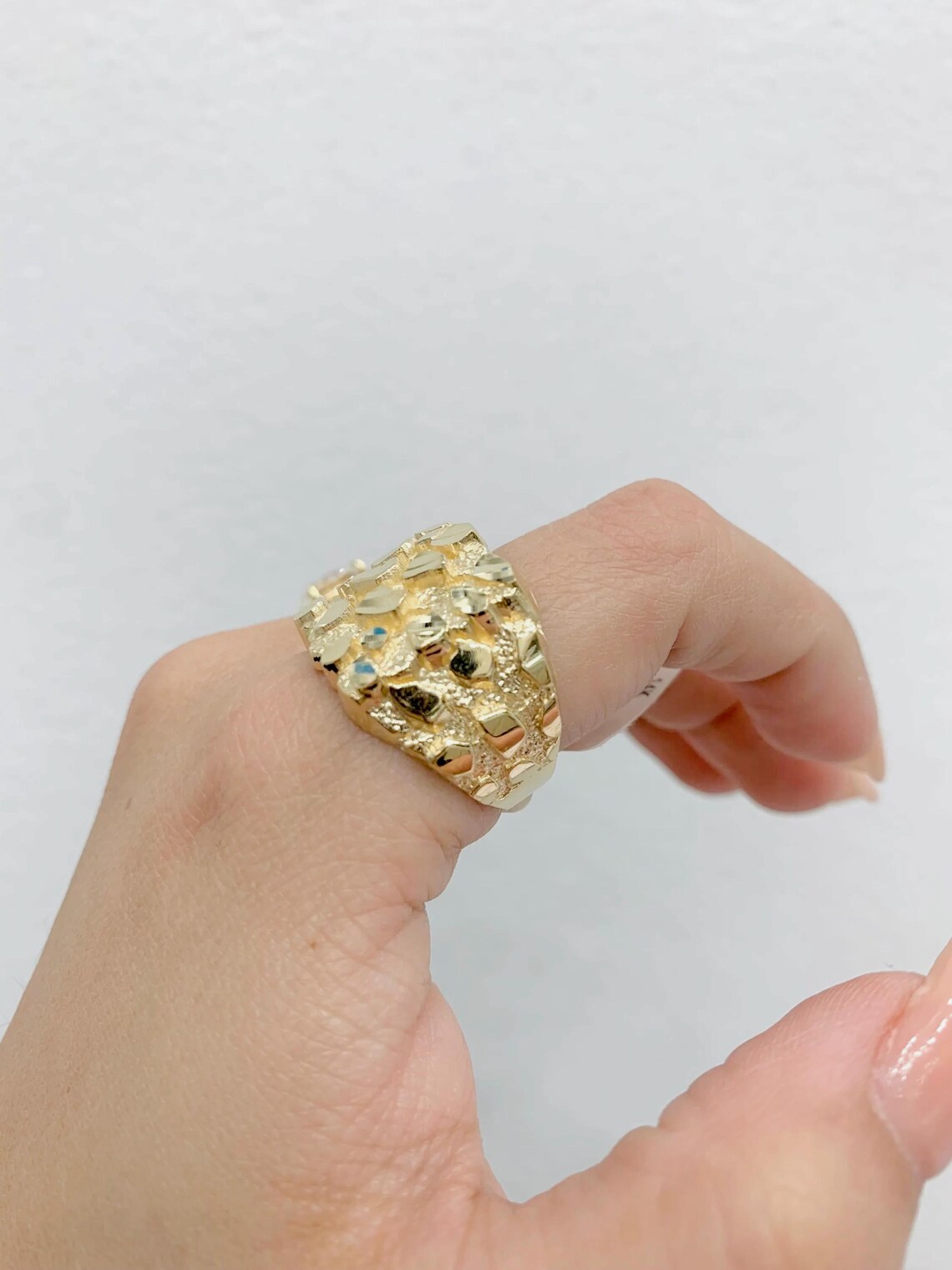 14K NUGGET RING - Etsy
