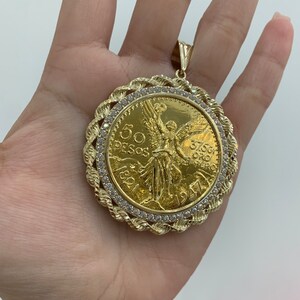 14K SIMULATED CENTENARIO PENDANT - Etsy