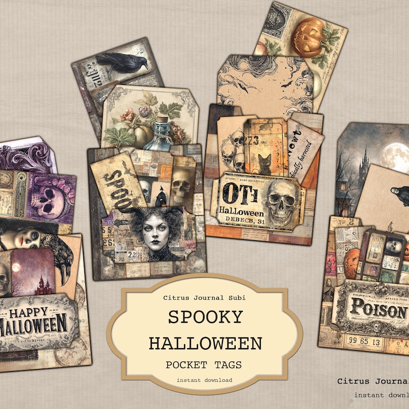 Halloween Ephemera - Etsy