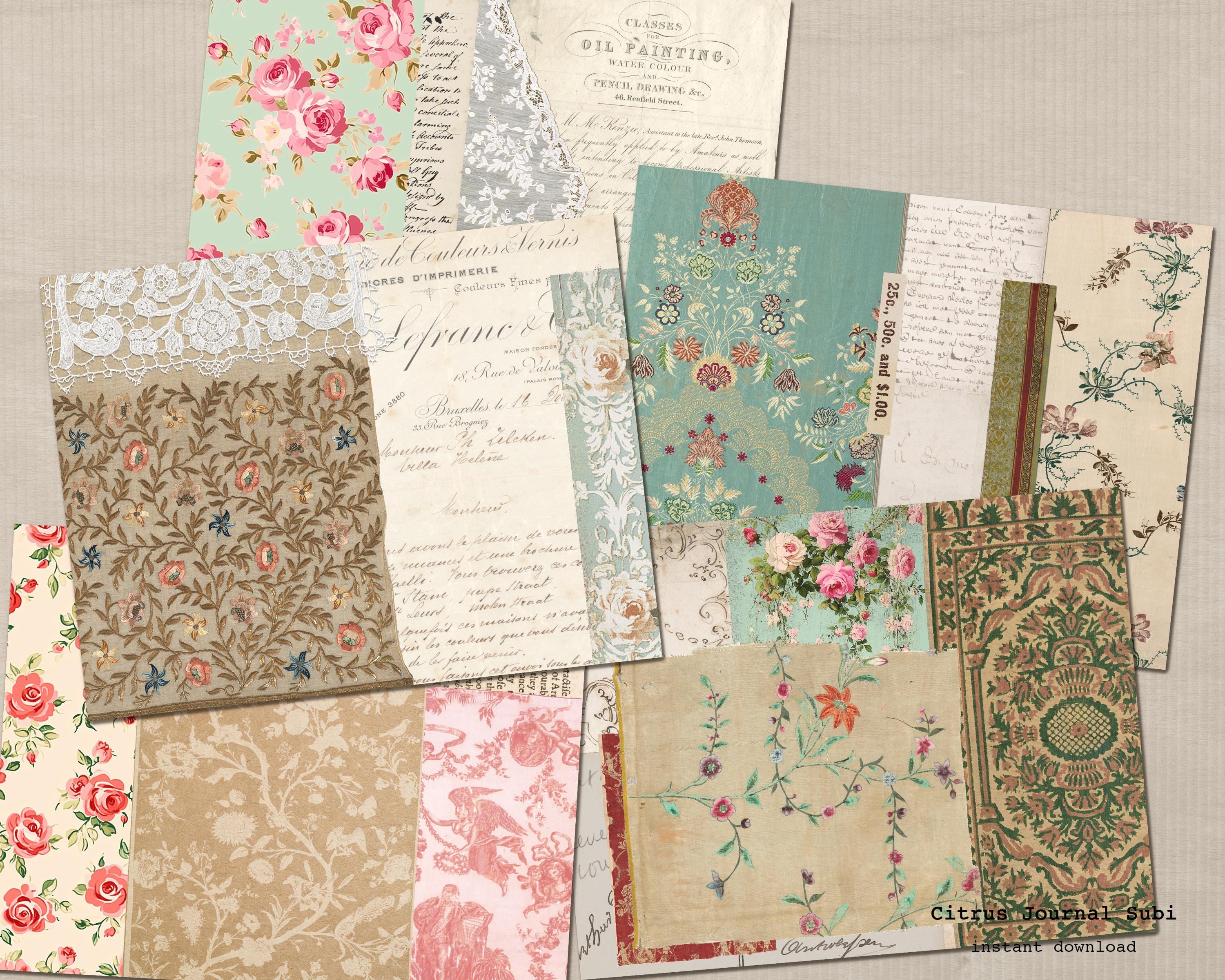 Vintage Papers, Junk Journal, Decorative Journal, Junk Journal Collage ...
