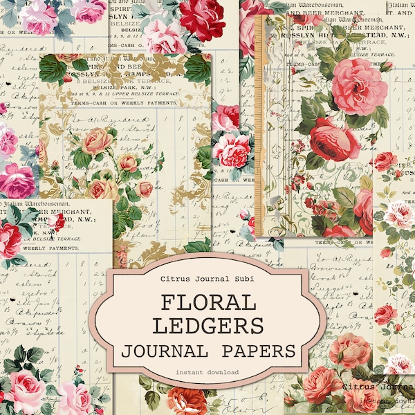 Antique Ledger Paper - Etsy